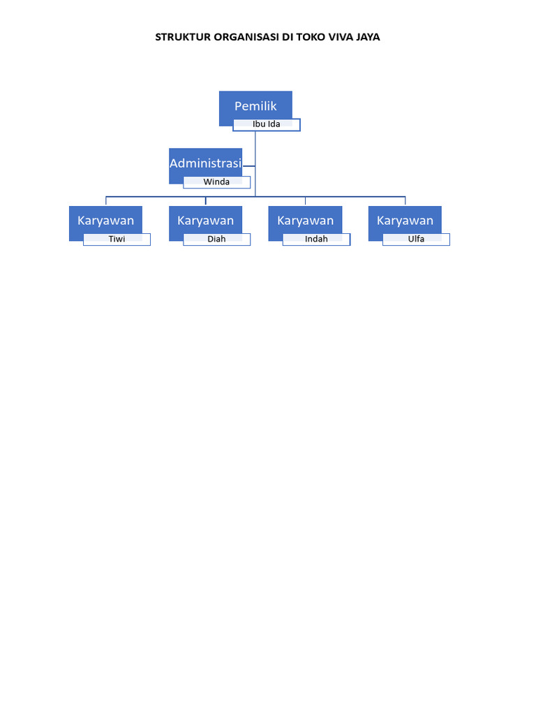 Struktur Organisasi Toko | PDF