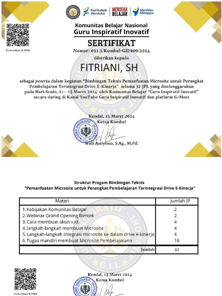 Fitriani Bimtek | PDF