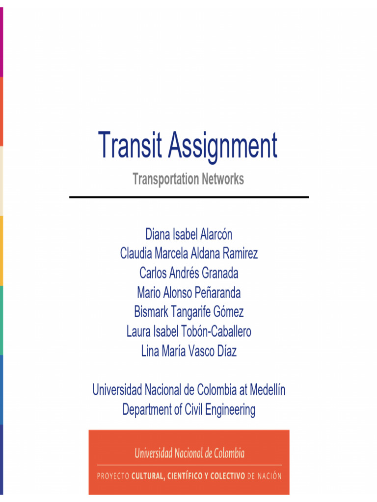 V2 Transit Assigment - G1 | PDF | Public Transport | Transport
