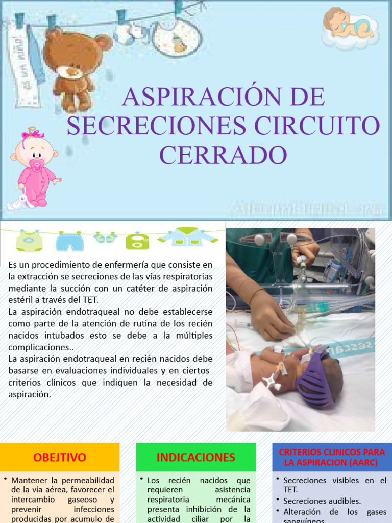 Aspiración De Secreciones Circuito Cerrado Pdf Medicina Clinica
