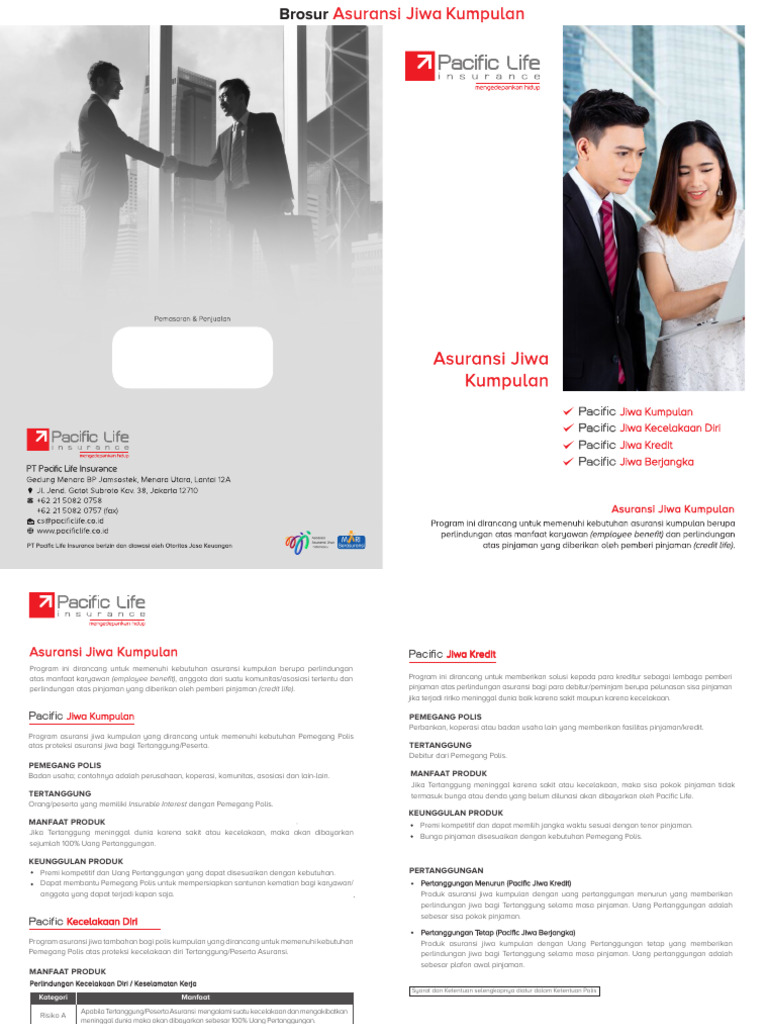 BROSUR DAN RIPLAY Umum Asuransi Jiwa Kumpulan 2023 NEW 3 | PDF