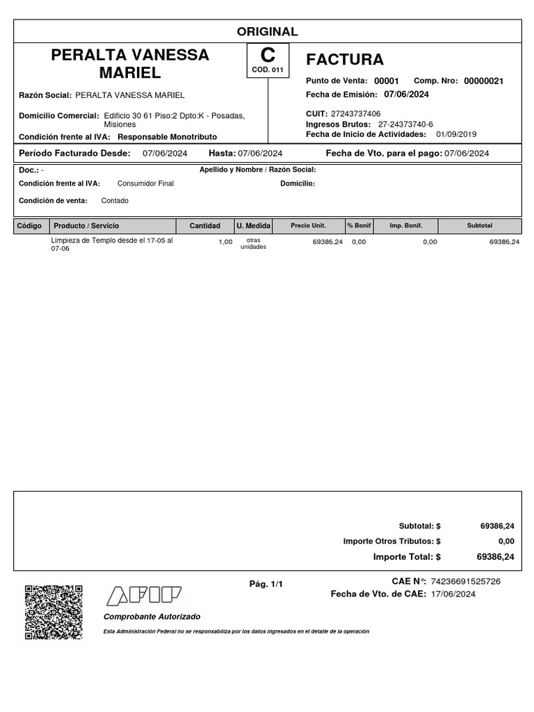 Comprobante 06-24 | PDF | Economias