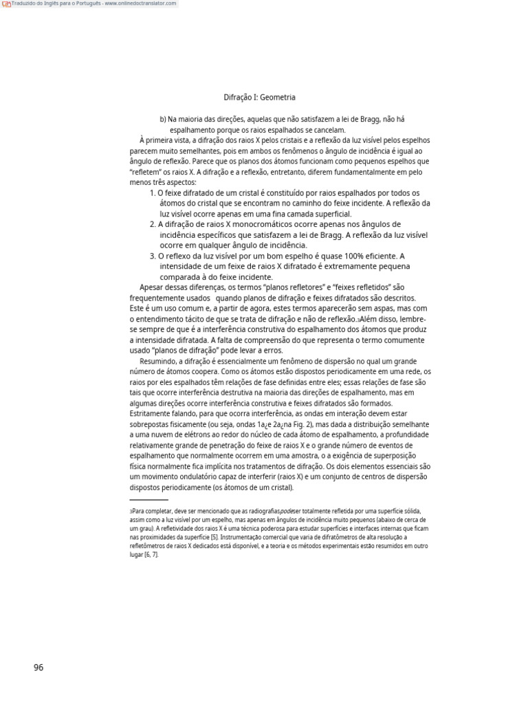 Geometria da Difração de Raios X | PDF | Raio X | Cristalografia de raio X