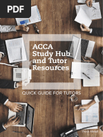 ACCA Study Hub: Key Features & Tips | PDF | Career & Growth