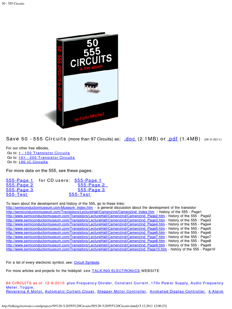 50 - 555 Circuits | PDF | Computer Engineering | Electronic Engineering