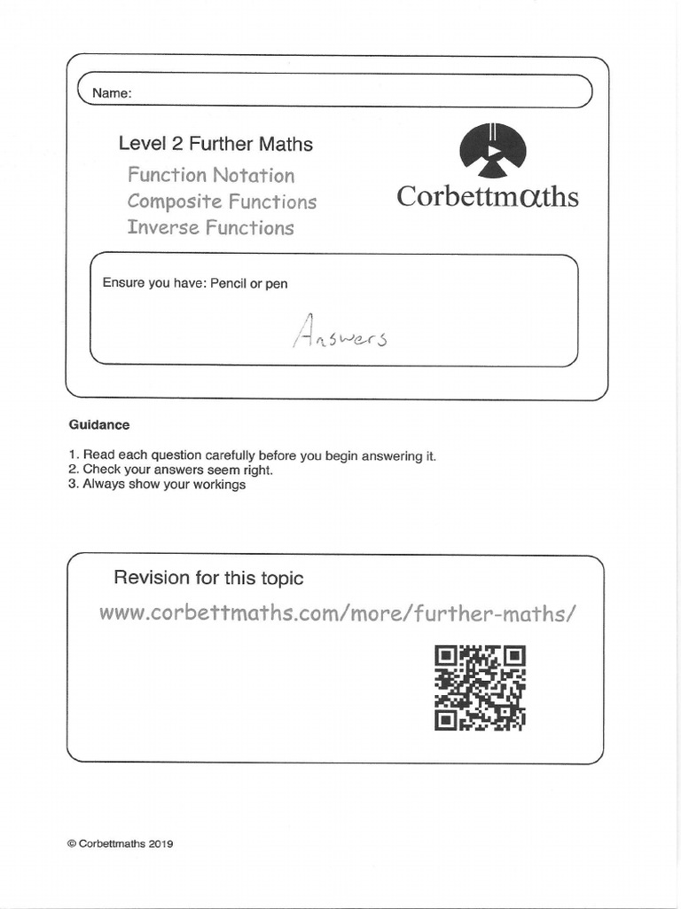 Functions Answers | PDF