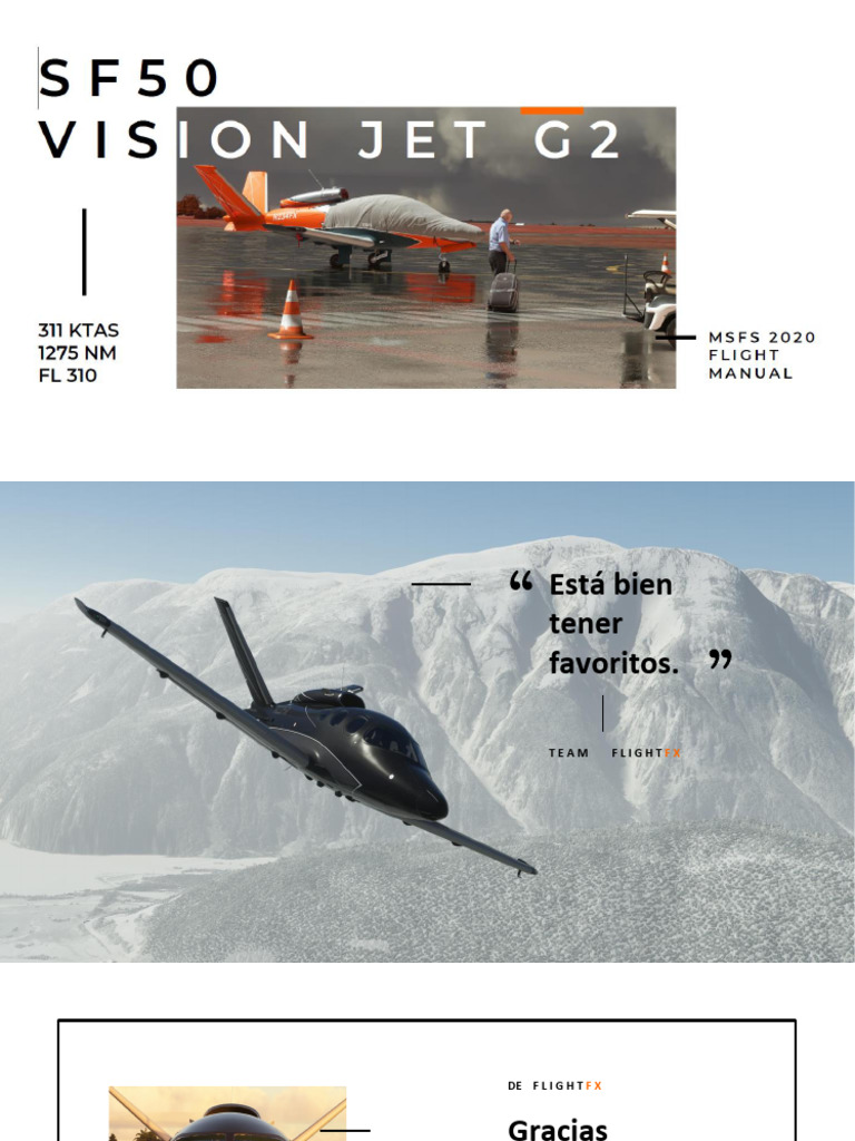 Especificaciones del Cirrus SF50 Vision Jet | PDF | Aeronave | Aviación