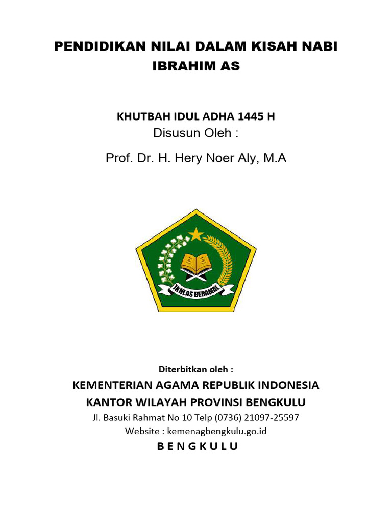 Khutbah Idul Adha 2024 Ukuran A5 | PDF