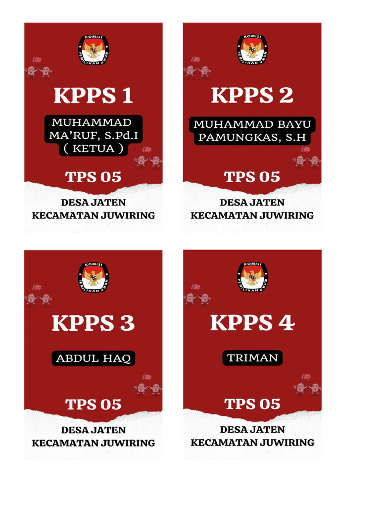 Id Card KPPS | PDF
