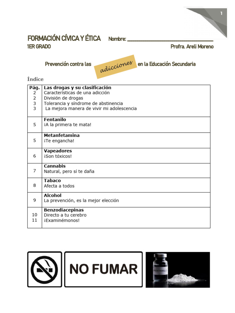 Prevención Adicciones en La Educación Secundaria | PDF | Despachador de ...