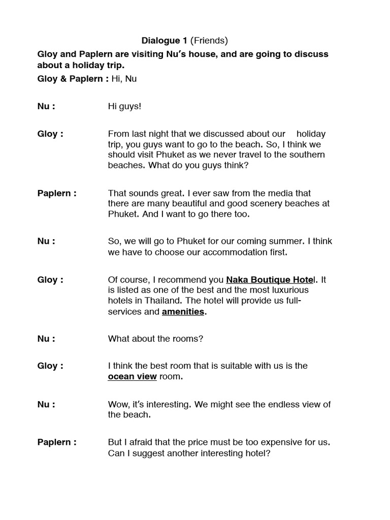 Eng Hotel Script | PDF | Resort | Hotel