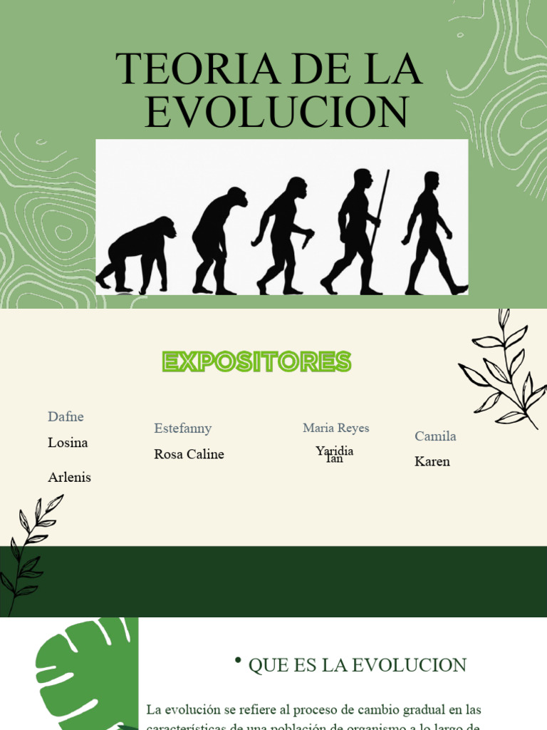 Teoria de La Evolucion | PDF | Evolución | Seleccion natural