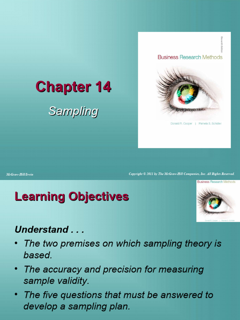 Chapter 14 - Sampling | PDF | Sampling (Statistics) | Stratified Sampling