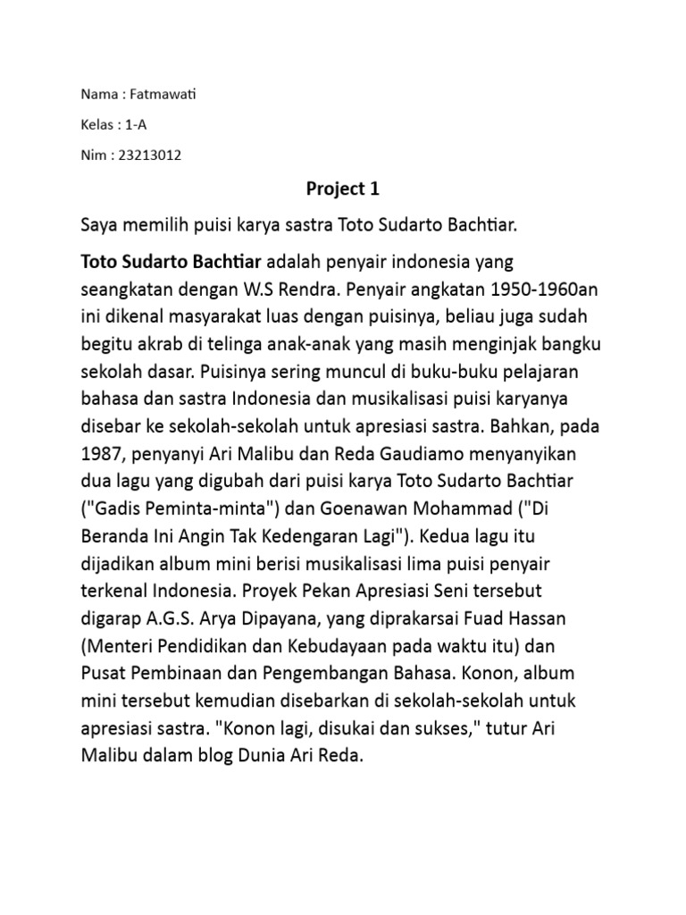Tugas Project 1 | PDF
