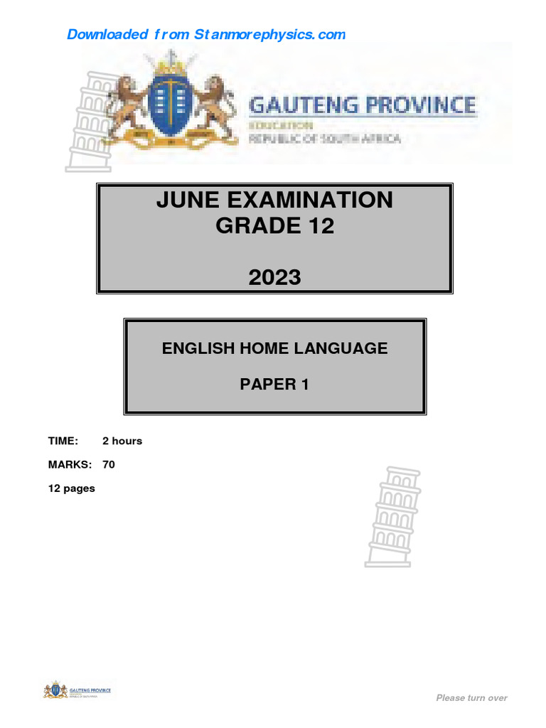 GP English HL Grade 12 June 2023 P1 and Memo | PDF | Solar Power ...