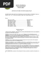 BPOC PLAN Reso Approving 2024 | PDF | Government | Philippines