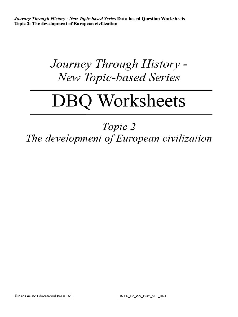 DBQ Worksheets on Medieval Europe | PDF | Feudalism | Political Economy