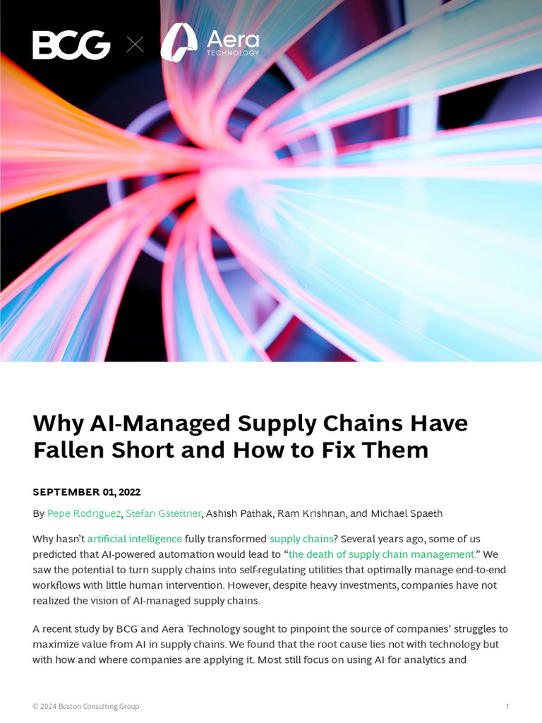Benefits of Ai Driven Supply Chain | PDF | Artificial Intelligence ... Benefits of Ai Driven Supply Chain | PDF | Artificial Intelligence ...