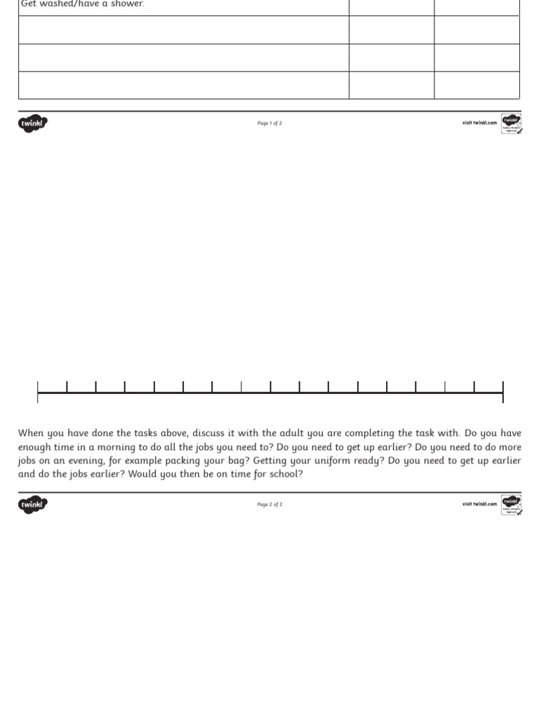 Morning Routine | PDF