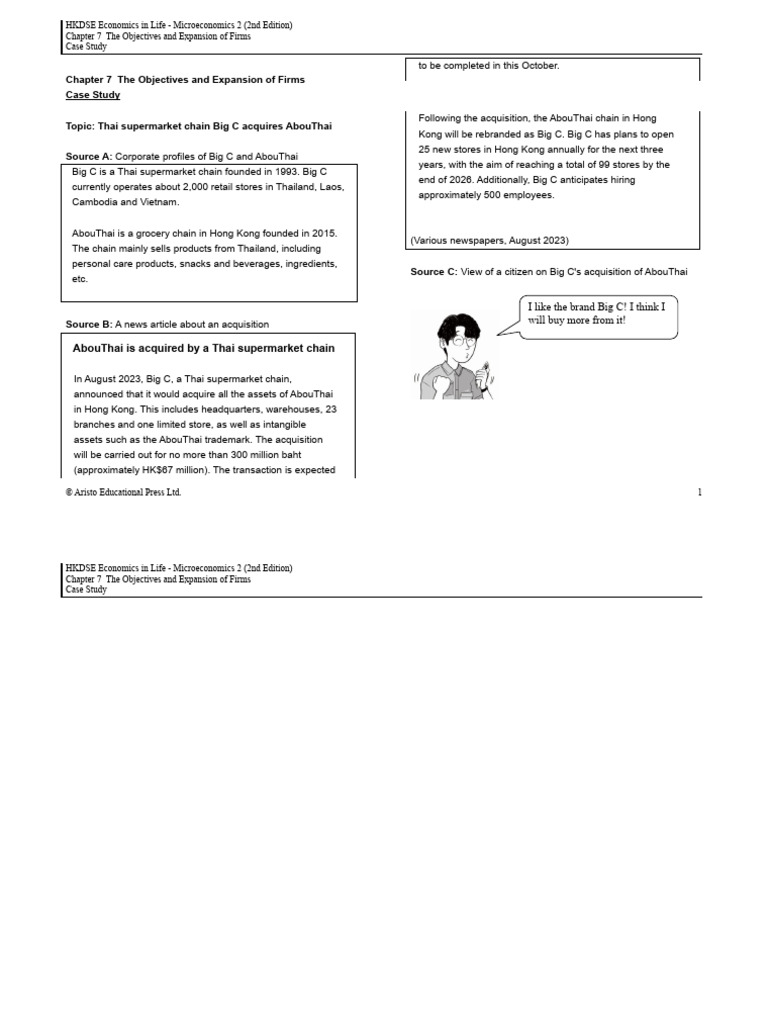 CaseStudy Ch7 (3) Eng | PDF | Business | Economies