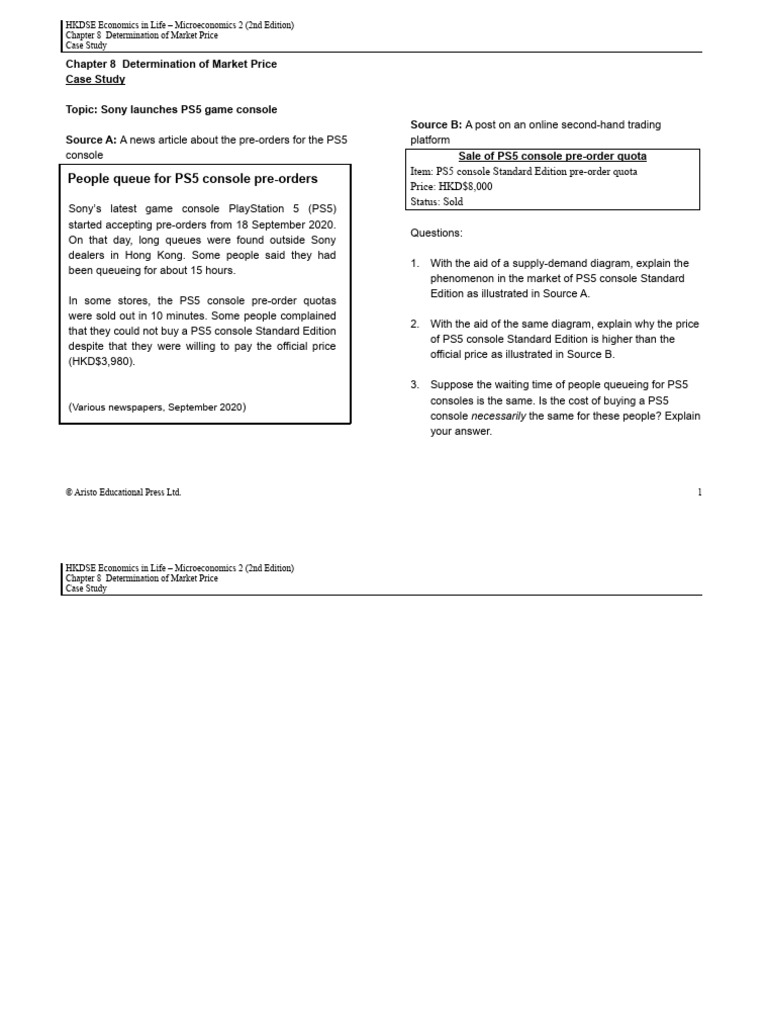 CaseStudy Ch8 (3) Eng | PDF | Video Game Consoles | Prices