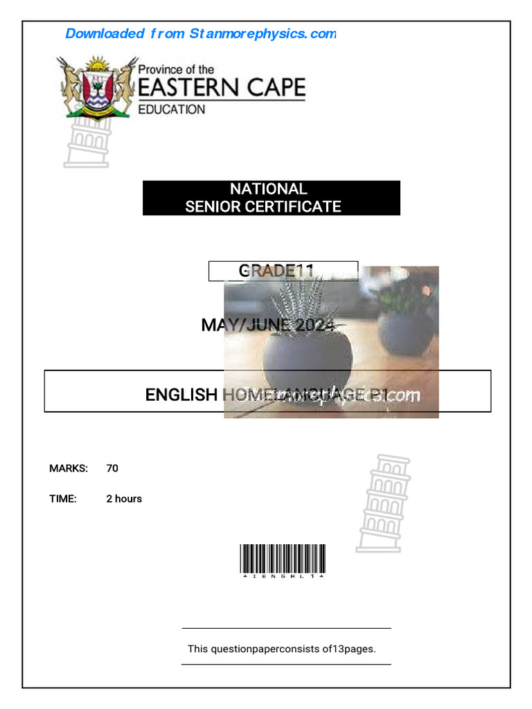 EC-English-HL-Grade-11-June-2024-P1-only | PDF