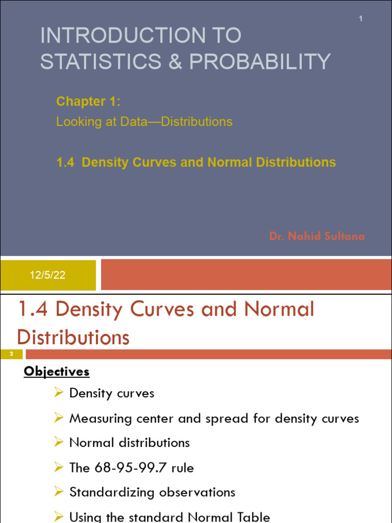 Chapter 1 | Download Free PDF | Normal Distribution | Histogram