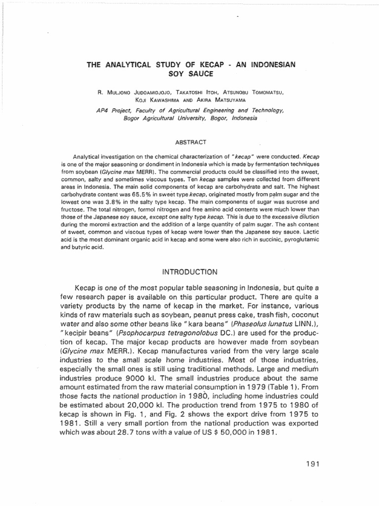 Proceeding International Syposium Agricultural Product-13 | PDF | Soy Sauce | Soybean