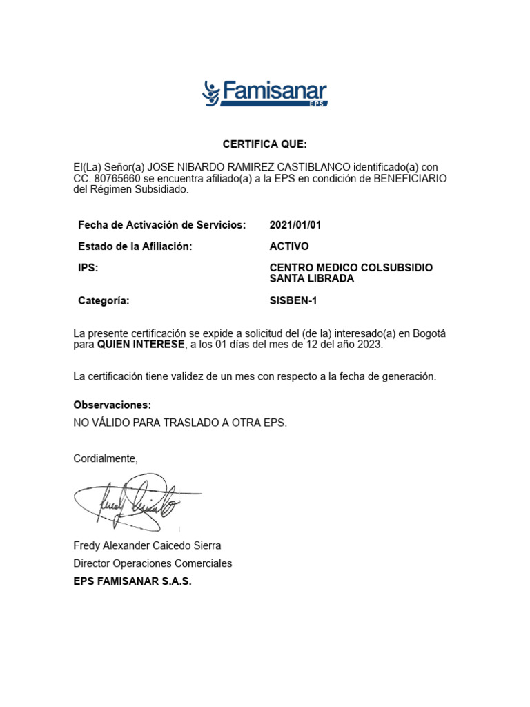 Certifica Que | PDF