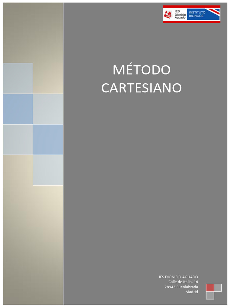Metodo Cartesiano | PDF | René Descartes | Método científico