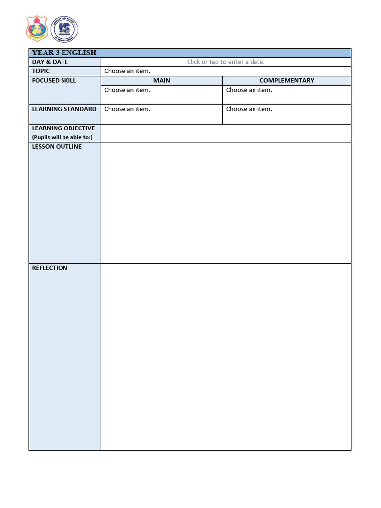 Year 3 Lesson Plan Template | PDF | Career & Growth | Business