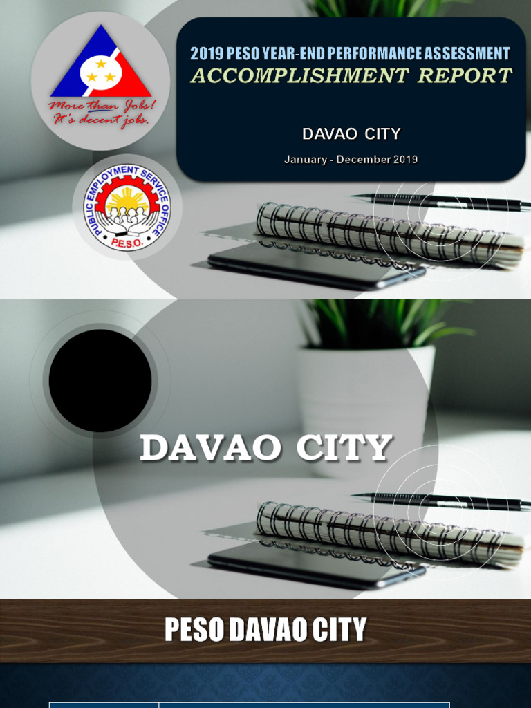 2019 Davao City Peso Year End Performance Accomplishment Yepa Report 1 ...