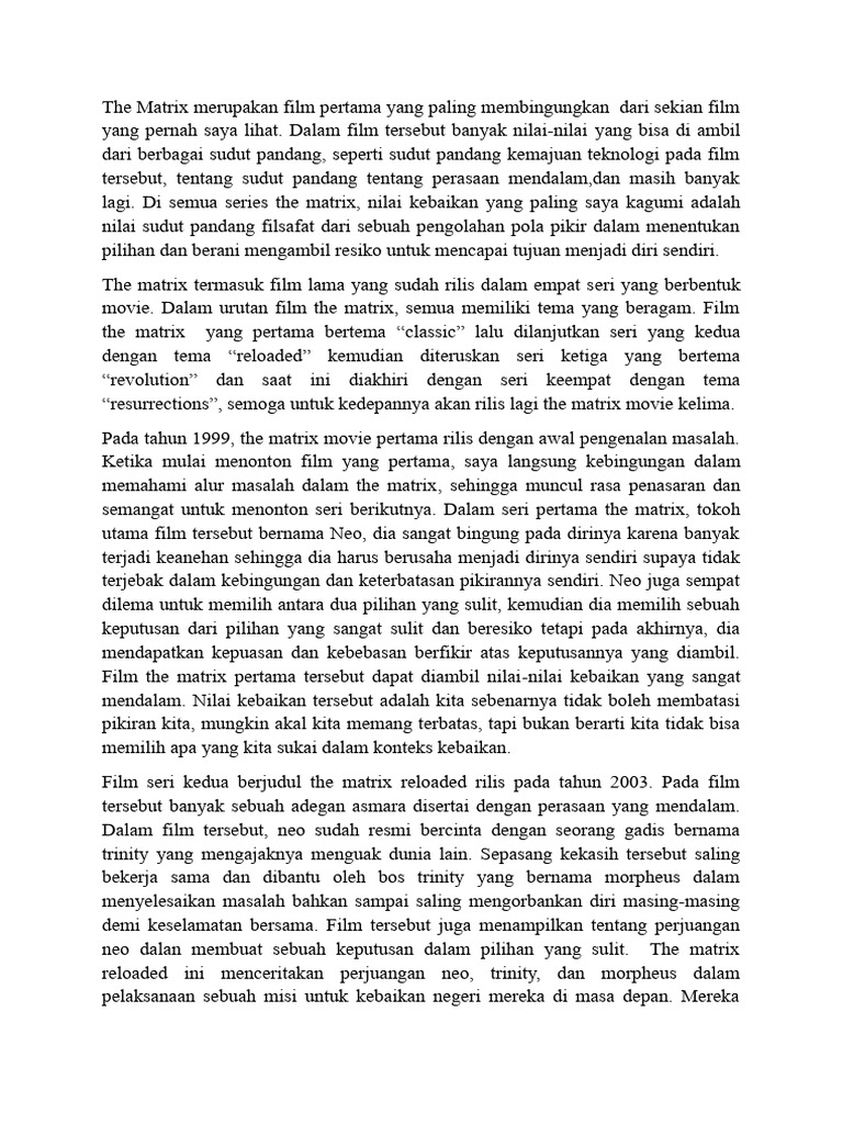 Final Matrix | PDF