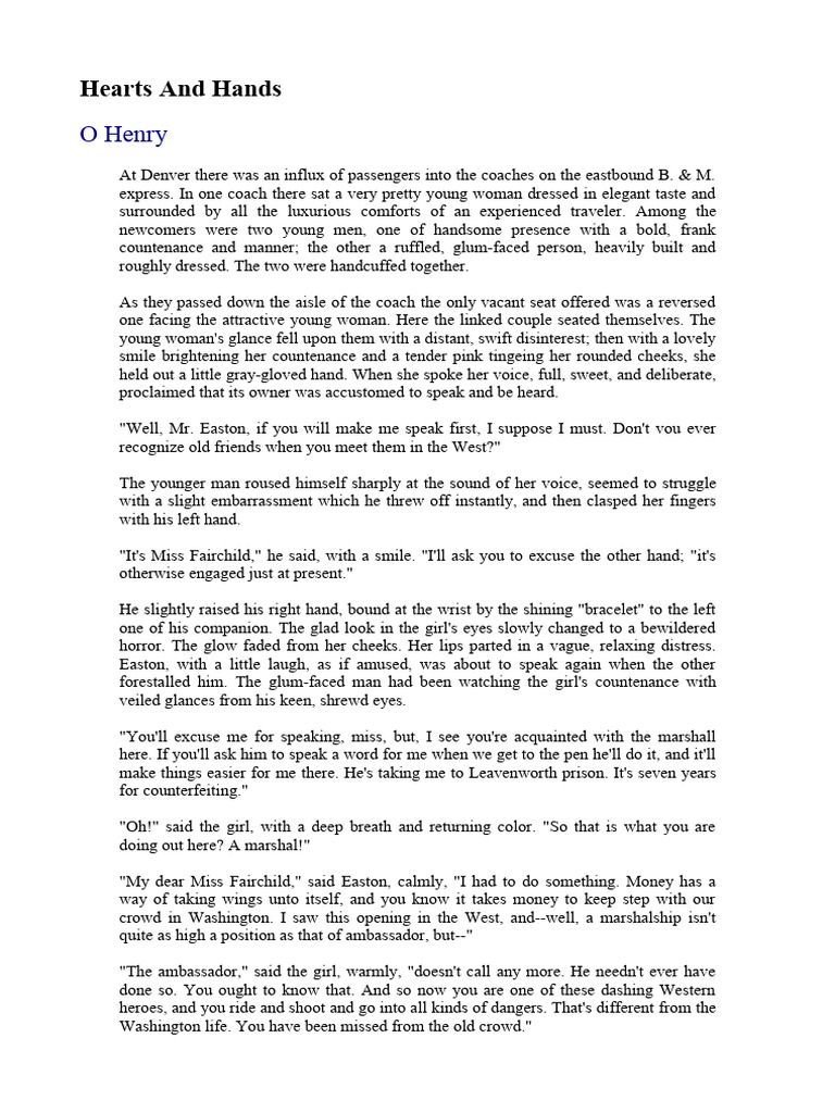 Heart and Hands | PDF