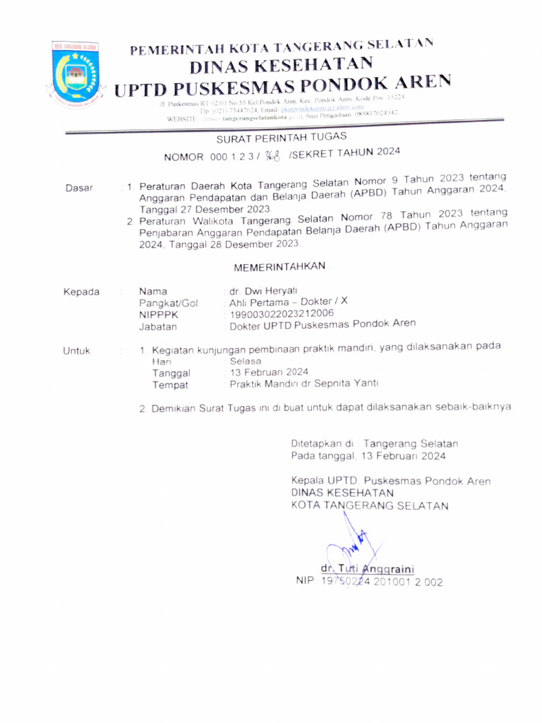 Prktek Mandiri DR Sepnita Yanti | PDF