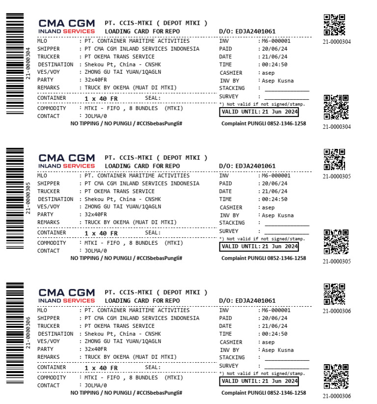 PrintBonOutReport CCIS New | PDF | Shipping | Shipping Companies