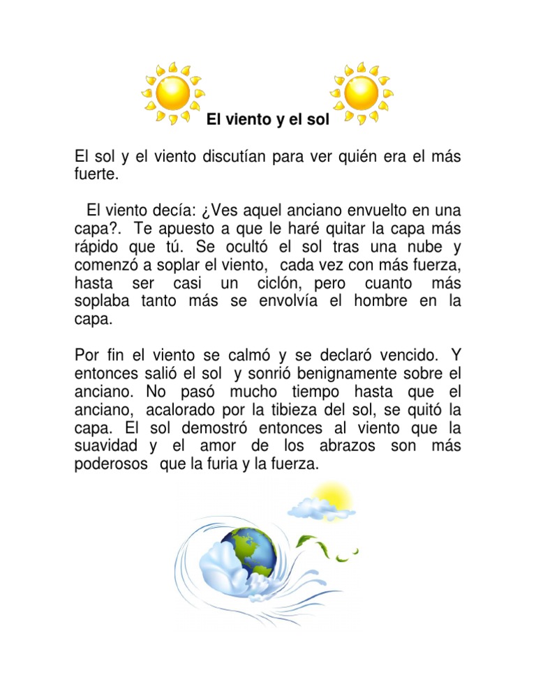 El Viento y El Sol | PDF