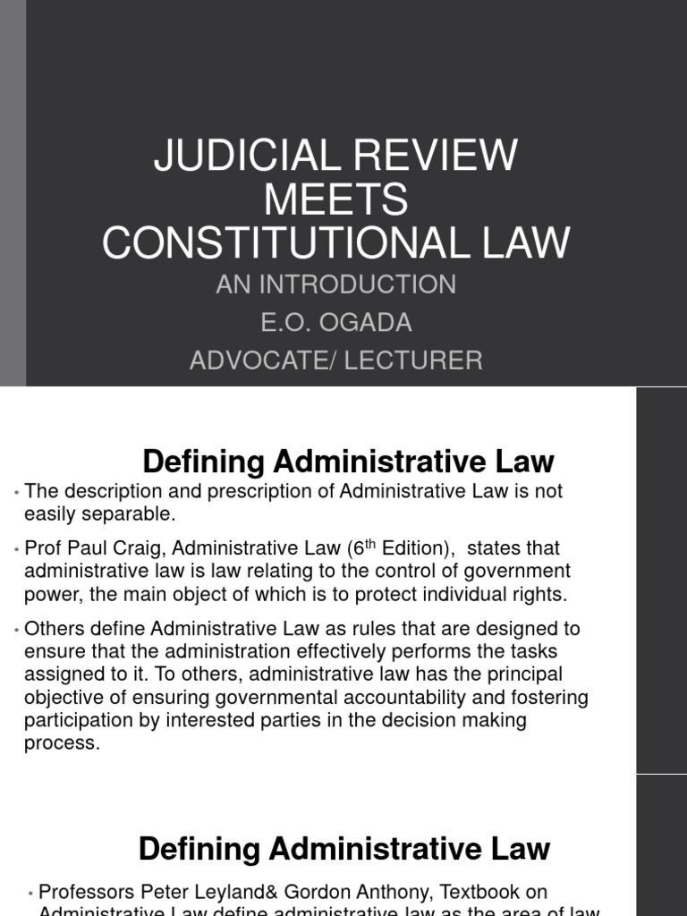 Understanding Judicial Review in Kenya | PDF | Jurisdiction | Tribunal
