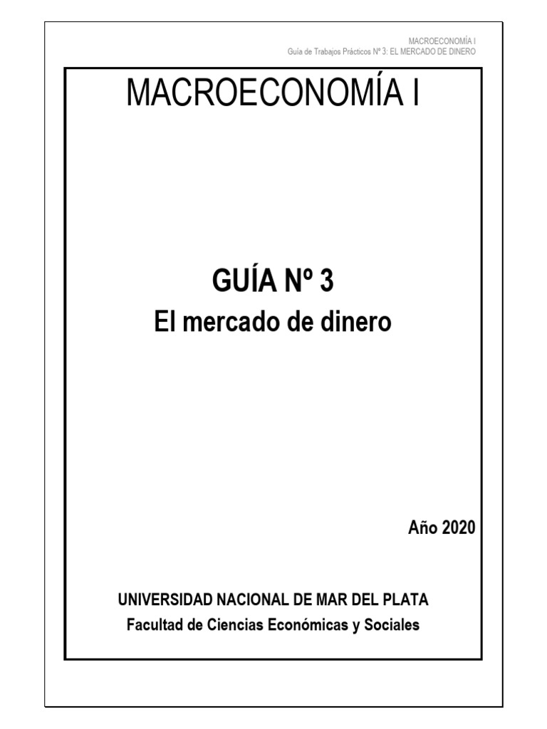 TP1. GUIA 3 - Parte 1 | PDF | Bancos | Inflación