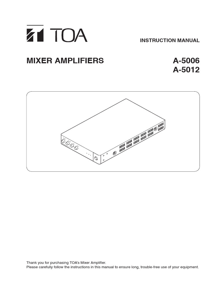 59 Digital Mixer Amplifier Manuals | PDF | Electrical Connector ...