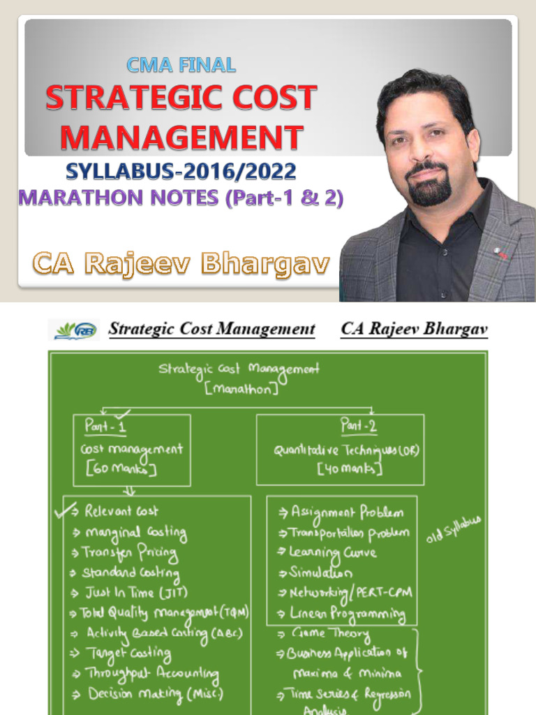 SCM Marathon Part-1-2 (New) | PDF | Cost Accounting | Labour Economics SCM Marathon Part-1-2 (New) | PDF | Cost Accounting | Labour Economics