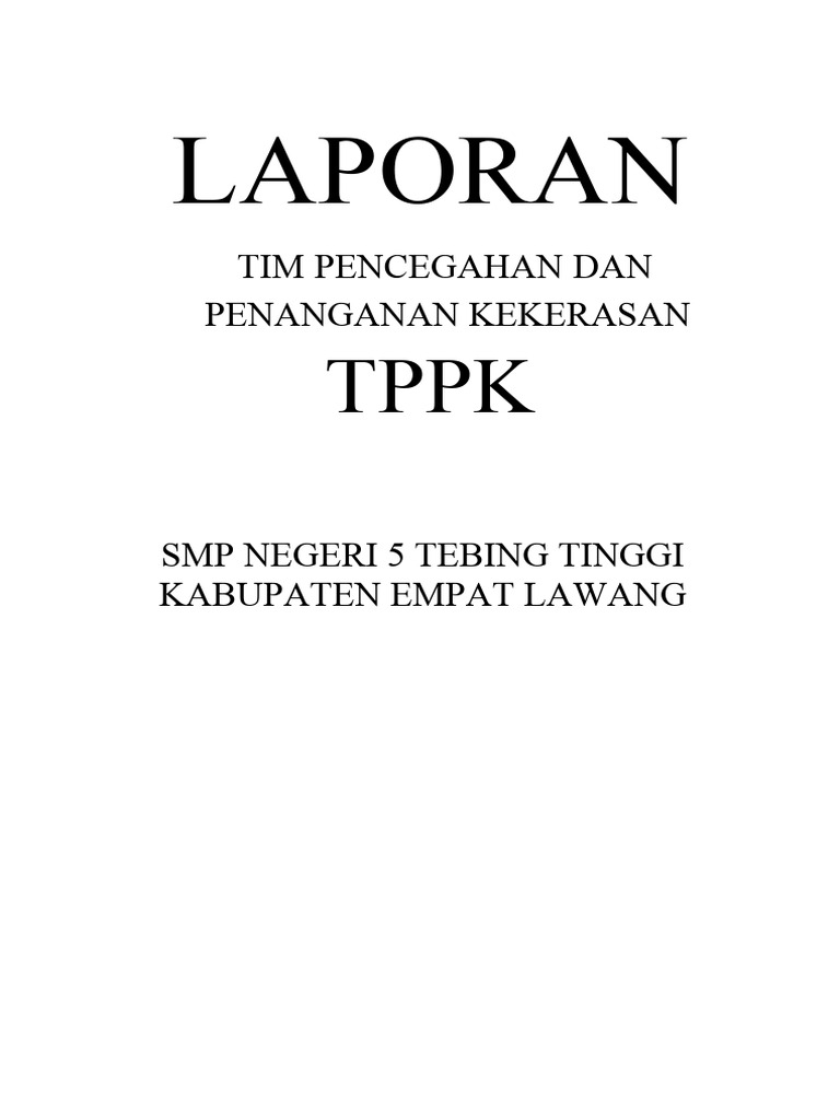 Laporan TPPK Terbaru | PDF | Kesehatan Holistik