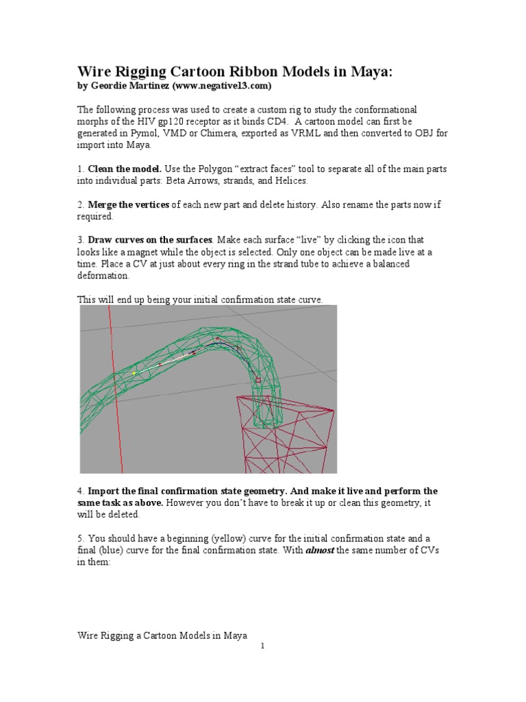 Wire Rigging Cartoon Models in Maya | PDF | Computing And Information ...