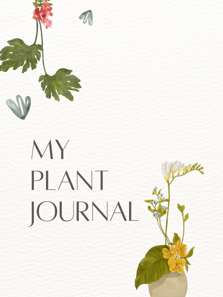 Printable Plant Journal and Calendar Tracker - US Letter Size | PDF ...