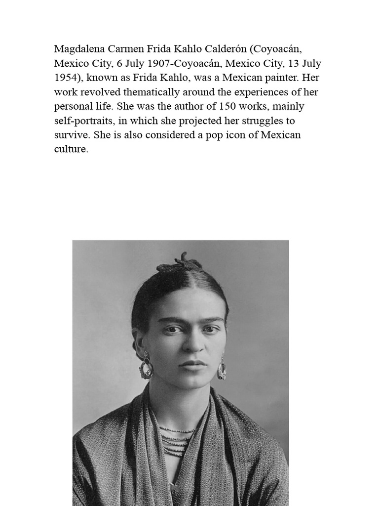 Frida Kahlo: Mexican Painter's Life | PDF | History | Classics