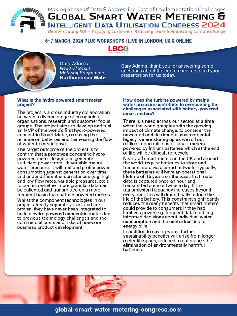 22 Speaker Interview Gary Adams Head of Smart Metering Programme ...
