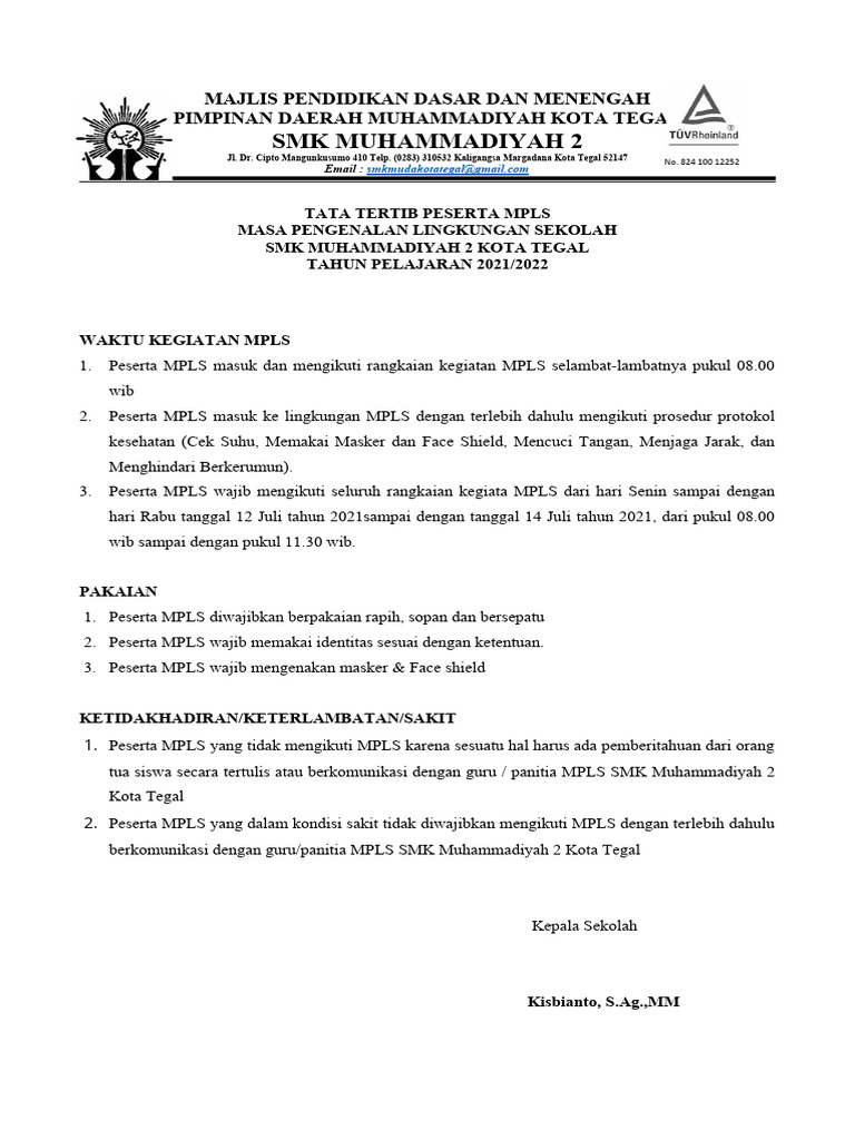 Tata Tertib MPLS | PDF