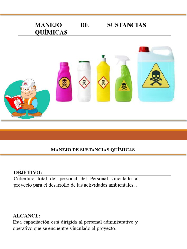 4. MANEJO DE SUSTANCIAS QUÍMICAS Y SUSTANCIAS PELIGROSAS. | PDF | Sustancias químicas | Química