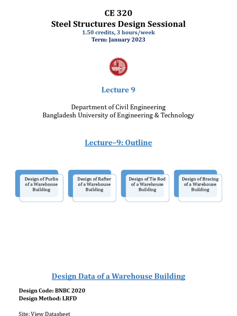 CE-320 - Lecture-9 (Jan 2023) | PDF | Civil Engineering
