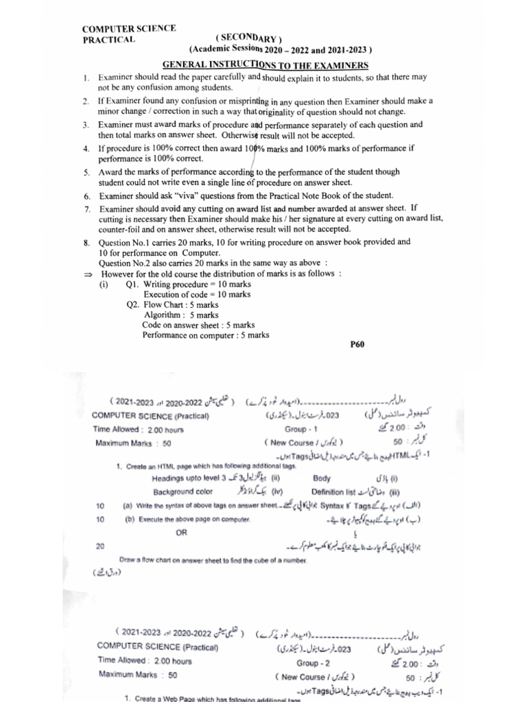 Computer Practicals | PDF